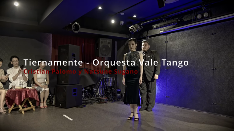 アルゼンチンタンゴ世界チャンピオンのCristianとNatsune先生が即興のパフォーマンス